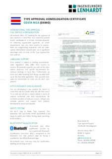 Type Approval for Market Access in Costa Rica